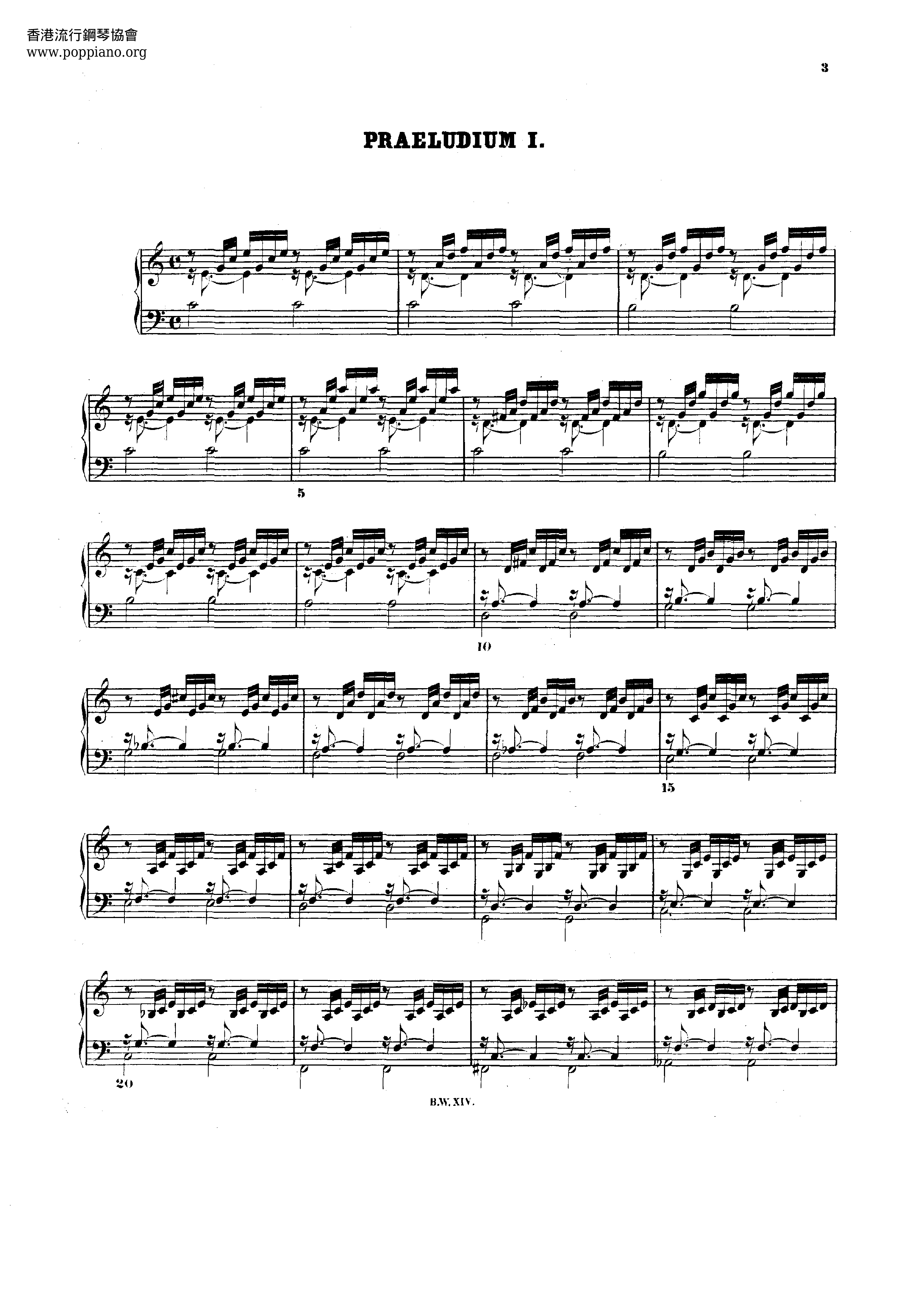 Bach-Prelude and Fugue in C major, BWV 846 Sheet Music pdf, - Free Score Download ★