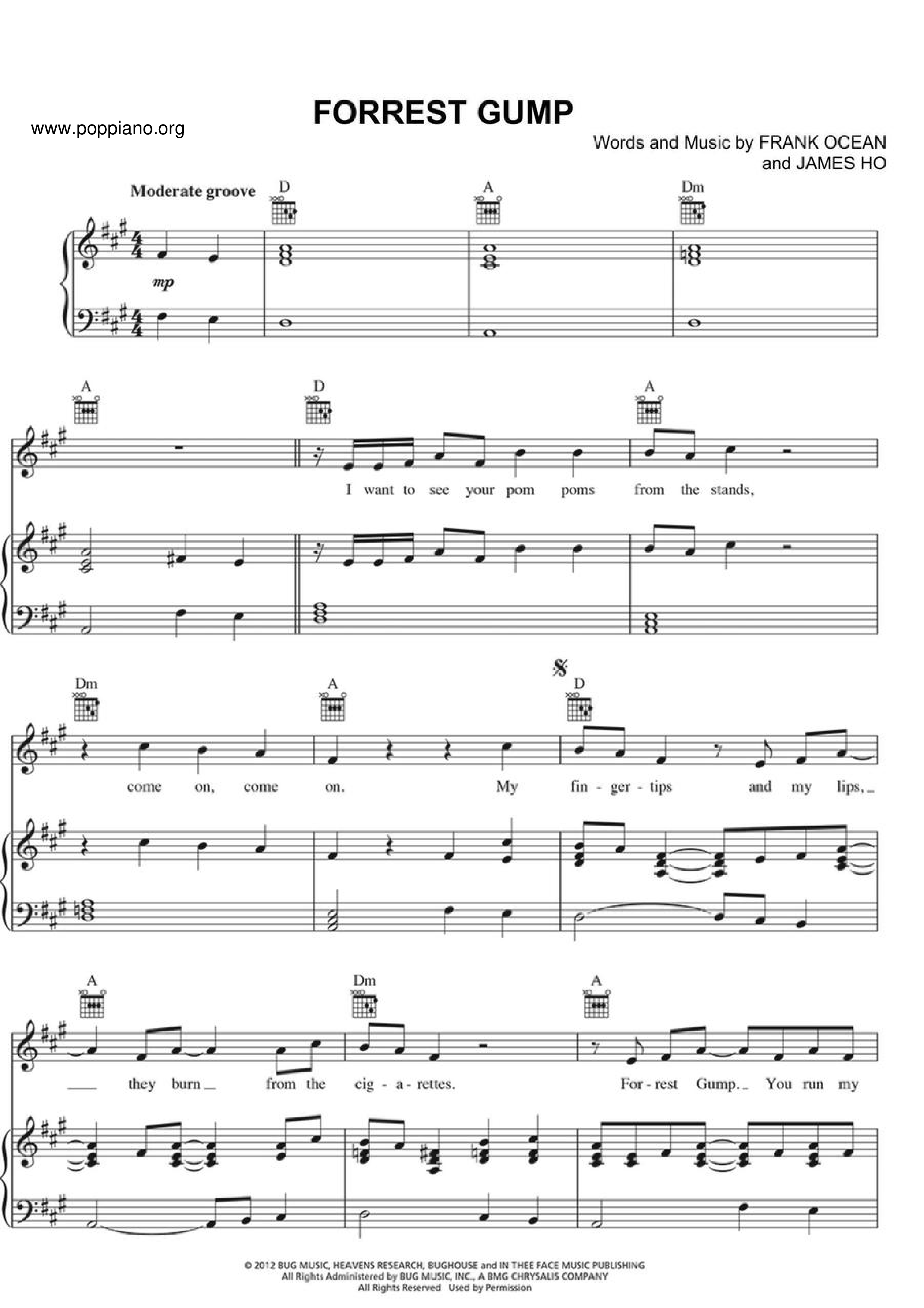 Movie Soundtrack-Forrest Gump Theme Song Sheet Music pdf, - Free Score ...