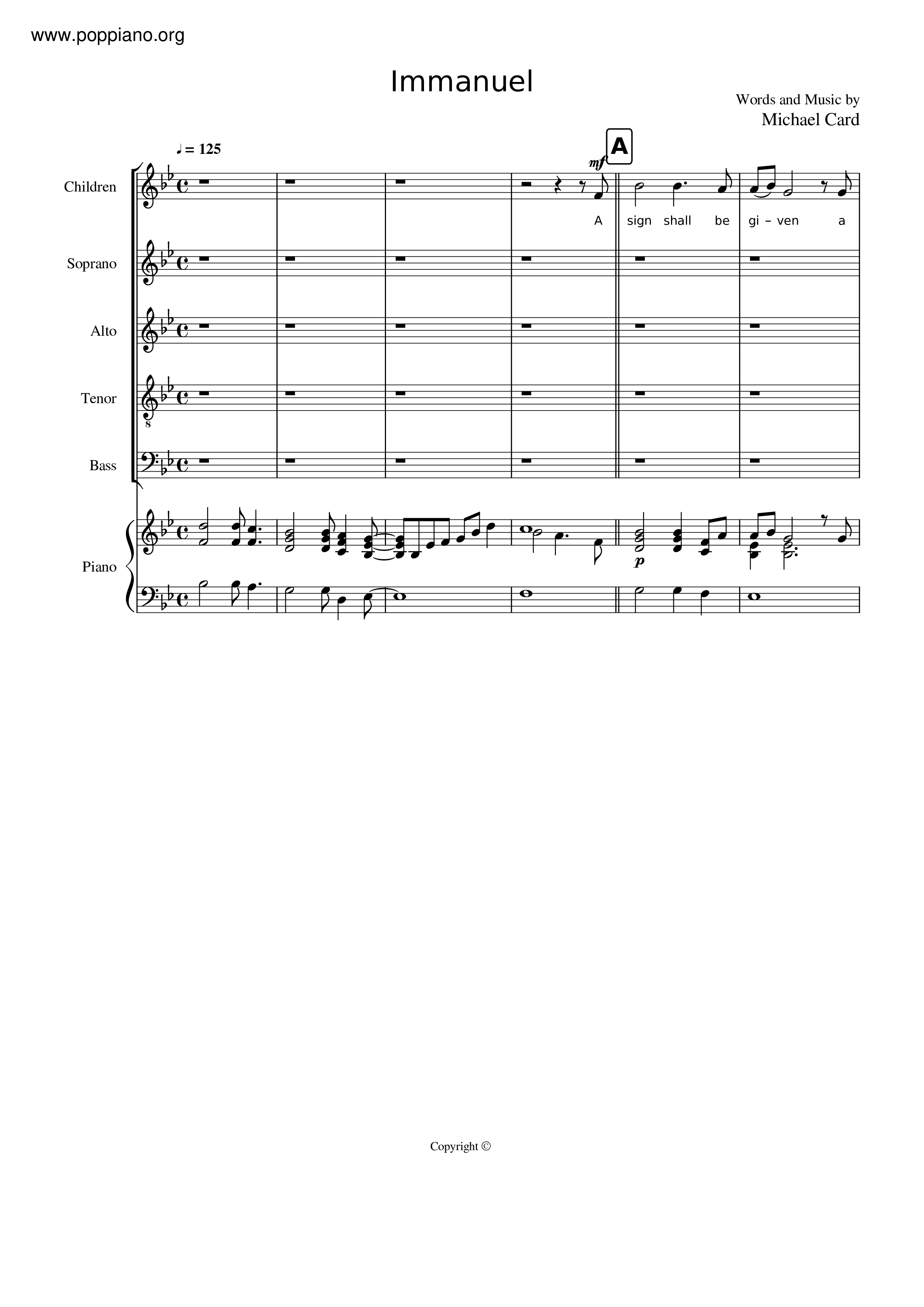 Hymn-Emmanuel Sheet Music pdf, - Free Score Download ★
