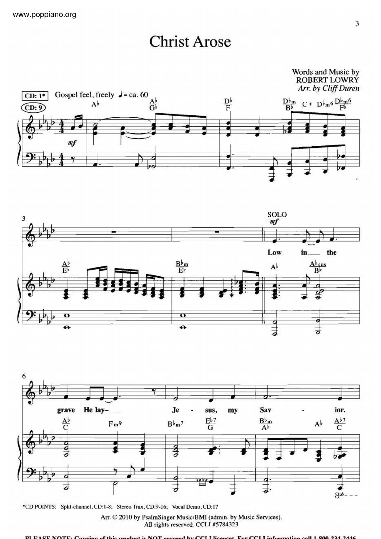 Hymn-Christ Arose Sheet Music pdf, - Free Score Download ★