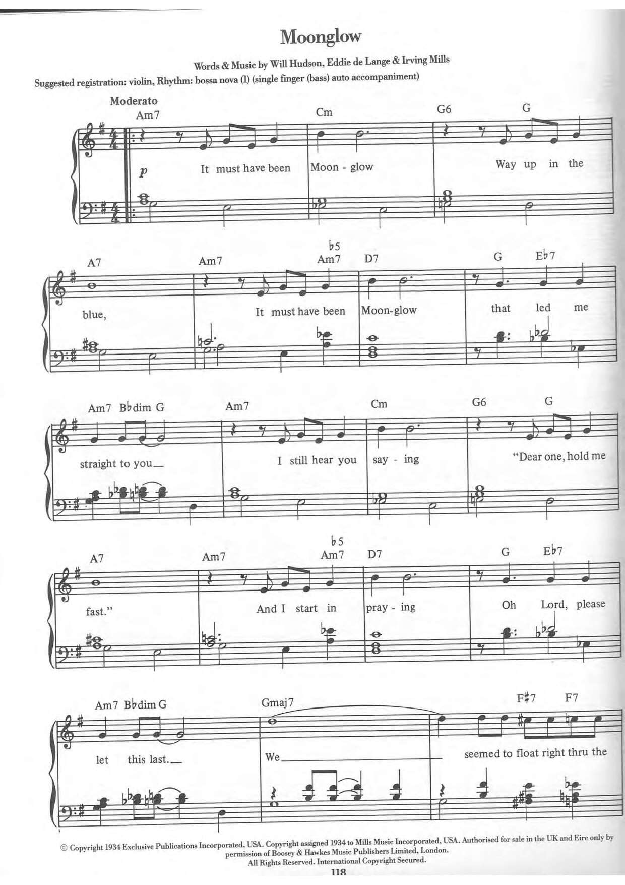 Diana Krall-Moonglow Sheet Music pdf, - Free Score Download ★