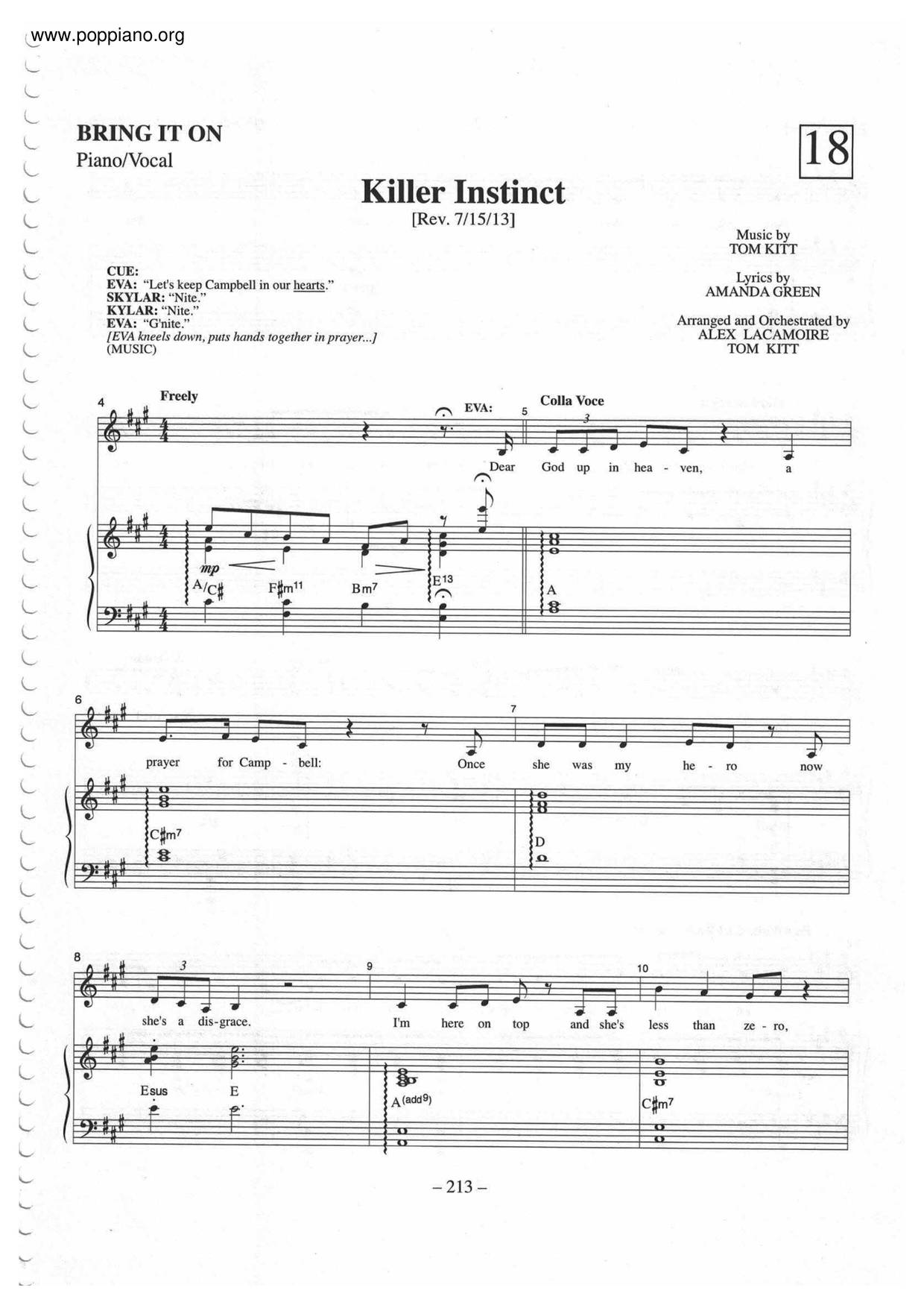 Bring It On-Killer Instinct Sheet Music pdf, - Free Score Download ★
