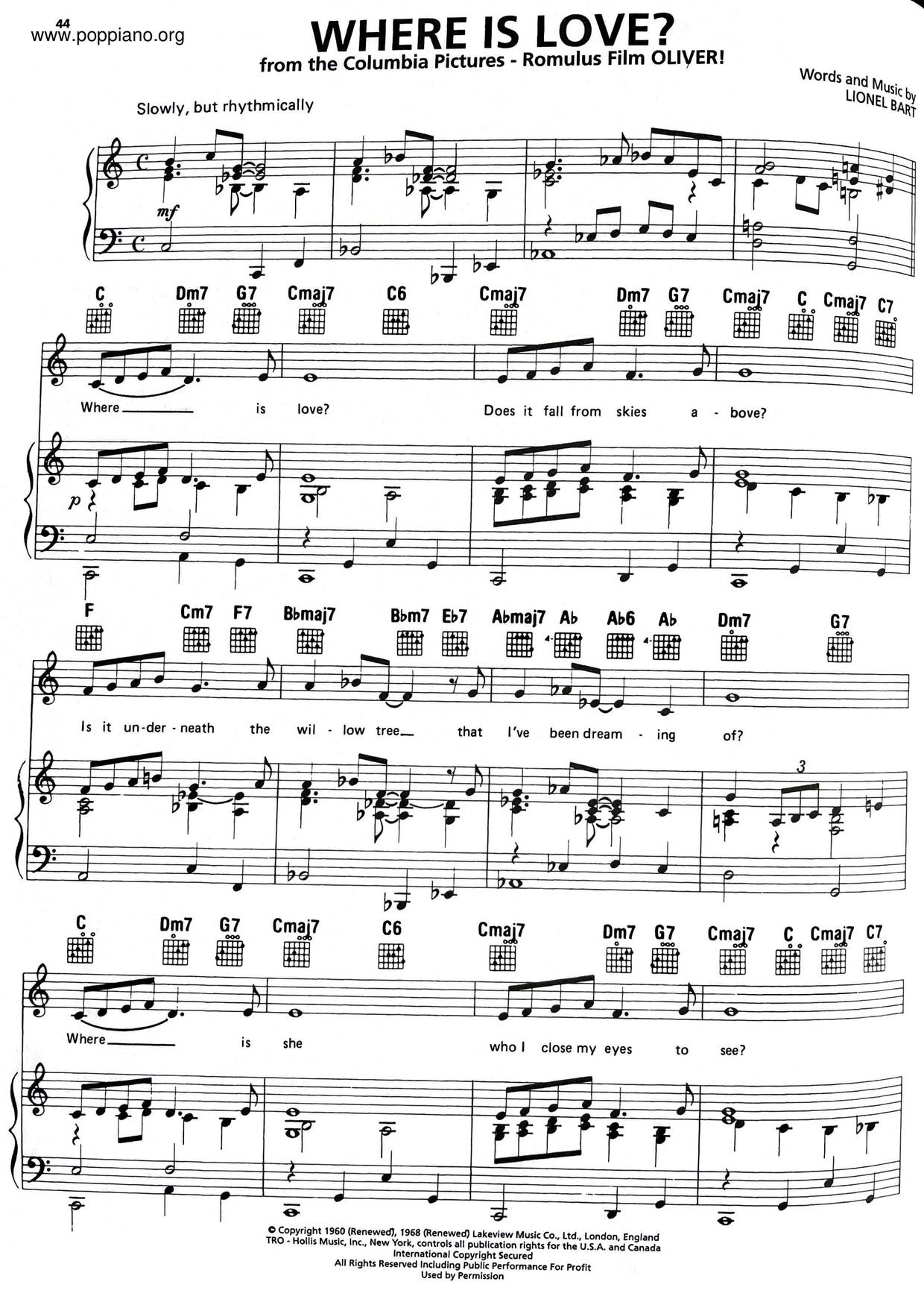 Hymn-Where Is Love? Sheet Music pdf, - Free Score Download ★